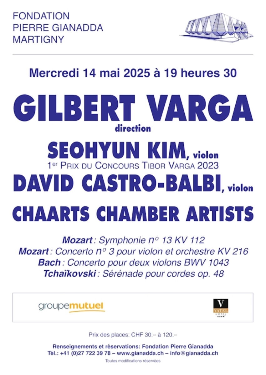 Concert Gilbert Varga - Fondation Pierre Gianadda